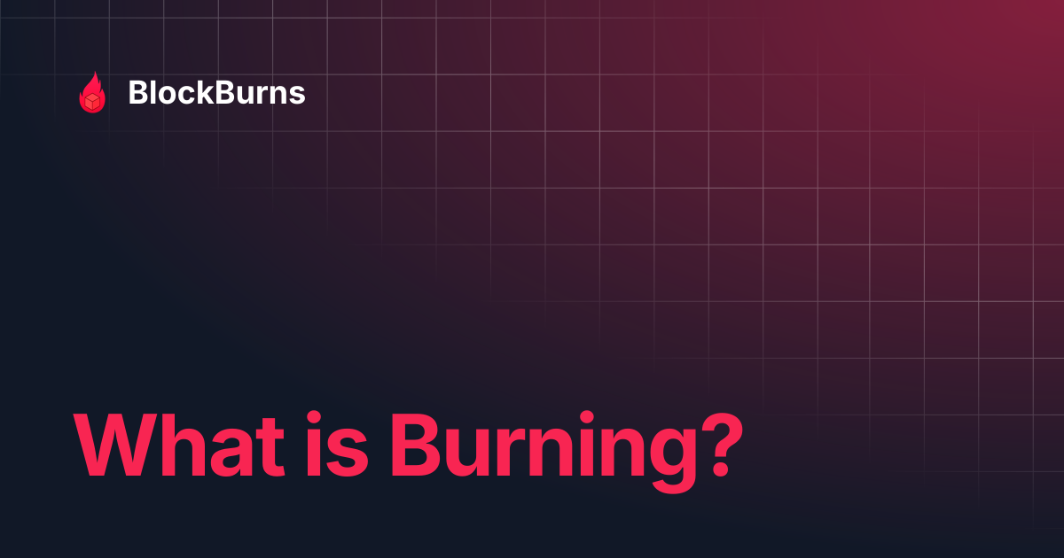 What is Burning? | BlockBurns